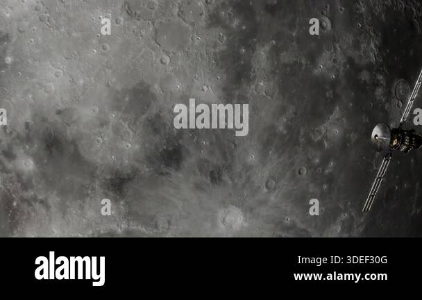 Satellite in Space over moon, Elements of this image furnished by NASA ...