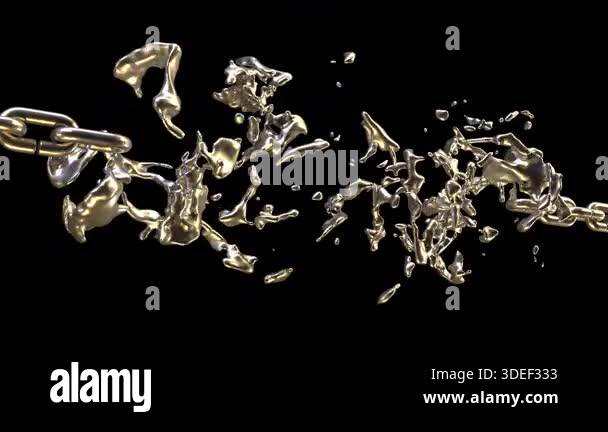 Chain Animation - 3d Simulation and Rendering with Alpha Channel Stock ...