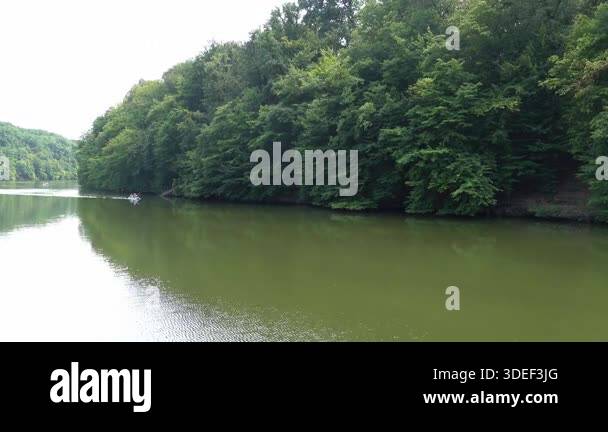 Brno, Czech Republic - August 16, 2025 - Brno Dam -Couple enjoys a ...