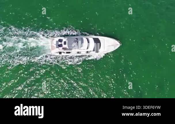 Luxury boat yachting. Motorboat sailing at sea. Luxury private yacht in ...