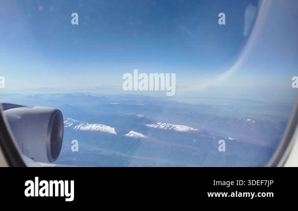 Flying over snowy mountains in Europe Stock Video Footage - Alamy