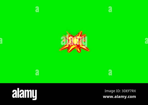 Fire energy wave vfx on green screen background Stock Video Footage - Alamy