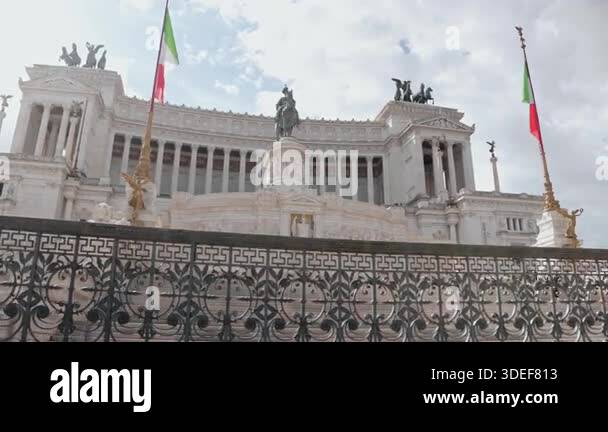 Exterior of the Victor Emmanuel II Monument, also known as Vittoriano ...