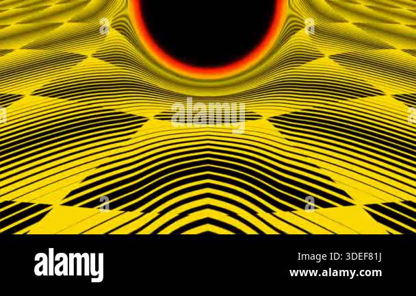 A loop animation optical illusion background with black hole,black and ...