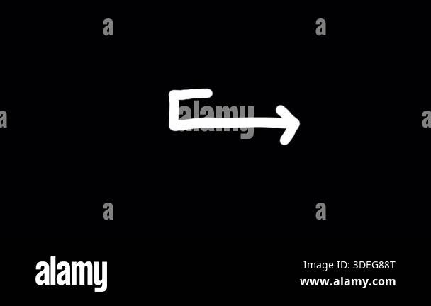 Doodle arrow hand drawn sketch right direction symbol suitable for ...