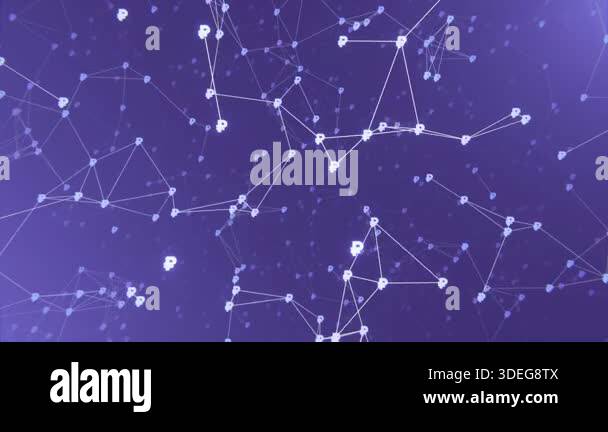 Russian rubles signs moving with connected lines. Abstract polygonal ...