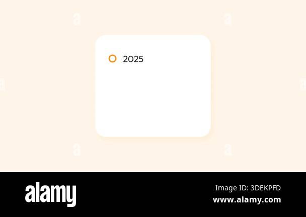 Selecting 2026 from 2025 to 2027 4k animation options on the bright ...