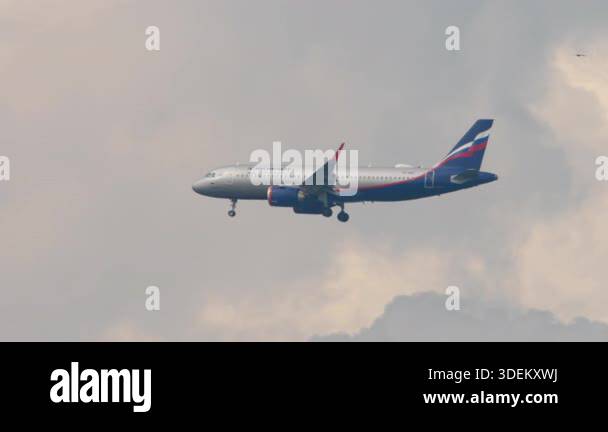 MOSCOW, RUSSIAN FEDERATION - JULY 29, 2021: Airbus A320, of Aeroflot ...