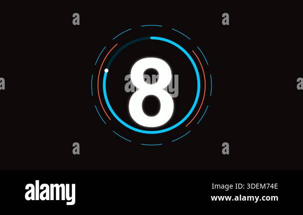 Cinematic Film Leader Countdown Stock Video Footage - Alamy