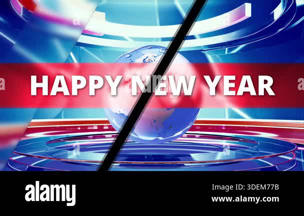 motion picture of Happy New Year as a sign Stock Video Footage - Alamy