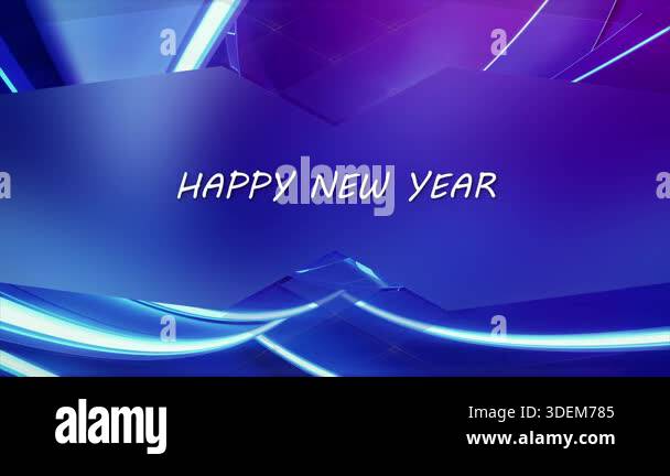 motion picture of Happy New Year as a sign Stock Video Footage - Alamy