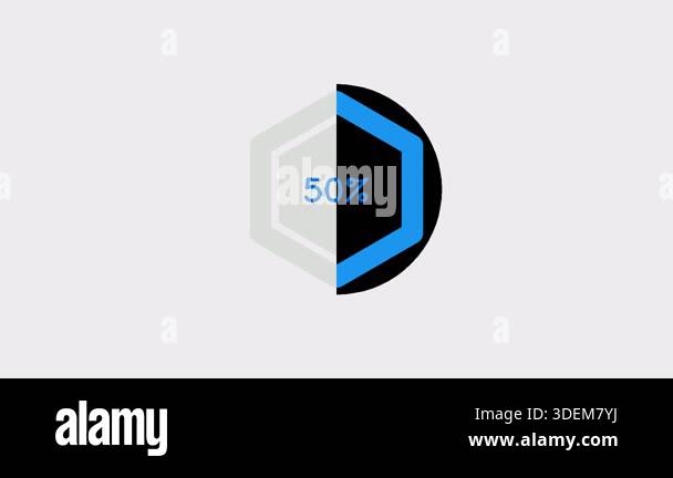 Hexagon Grid Loading Animation Stock Video Footage - Alamy