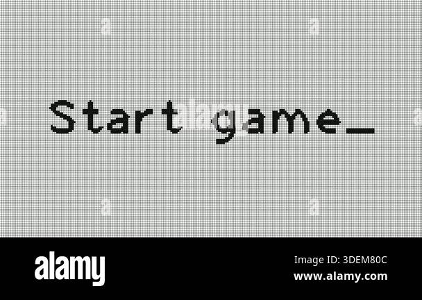 Start Game LED Sign Animation Stock Video Footage - Alamy