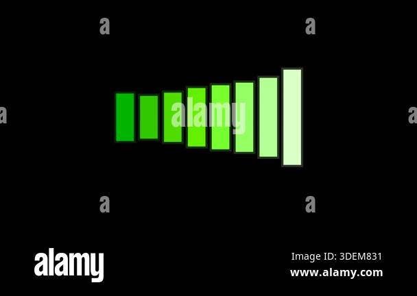 Green Digital Audio Waveform Visualizer Stock Video Footage - Alamy