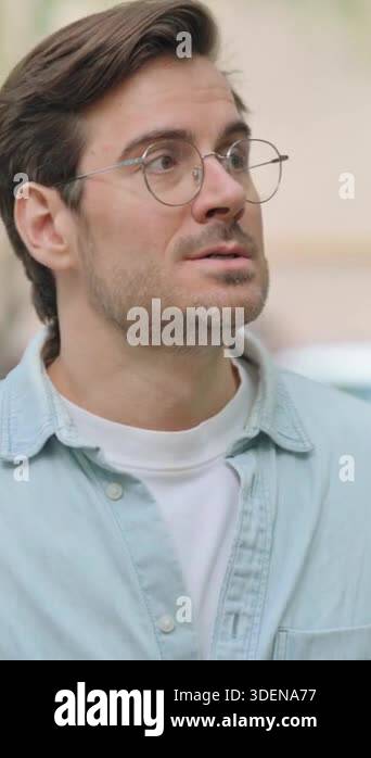 Portrait of Frustrated Casual Young Man Feeling Uncomfortable Stock ...