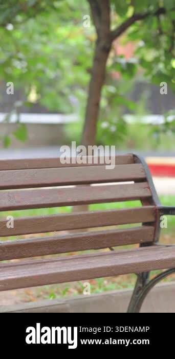 Old Woman Coming, Sitting Outdoor on Bench Stock Video Footage - Alamy