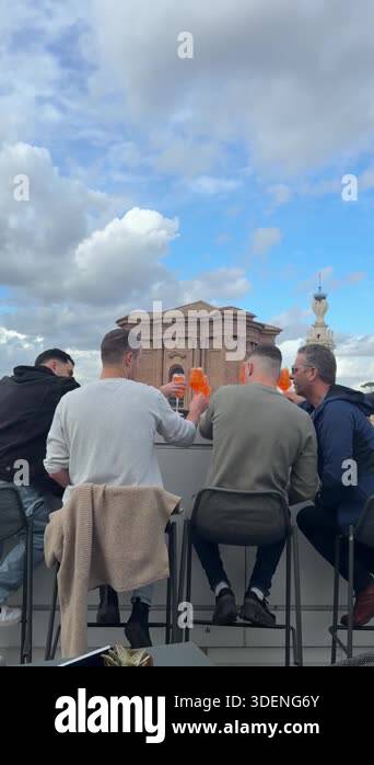 Four handsome rich men are sitting in Rome drinking and the password is ...
