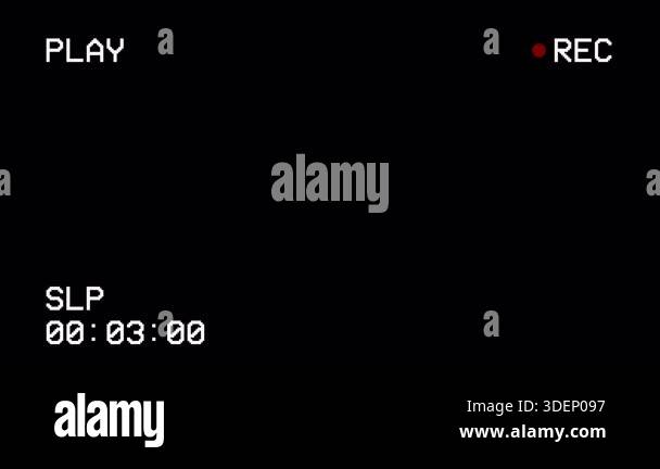 Vhs play and record camera overlay interface, Ideal for retro video ...