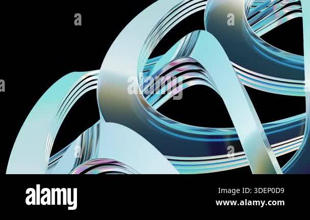 A mesmerizing abstract wave pattern in vibrant colors against a black ...