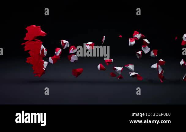 Turkey Map With Flag Animation Stock Video Footage - Alamy