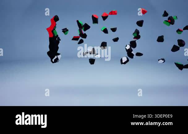 Libya Map With Flag Animation Stock Video Footage - Alamy