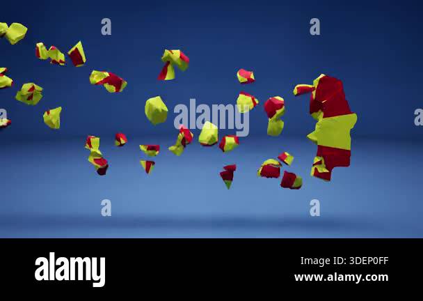 Macedonia Map With Flag Animation Stock Video Footage - Alamy
