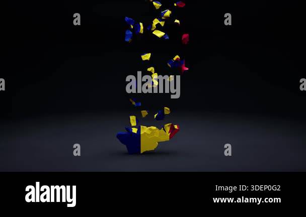 Chad Map With Flag Animation Stock Video Footage - Alamy