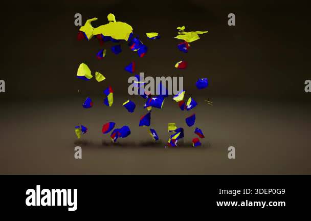 Venezuela Map With Flag Animation Stock Video Footage - Alamy