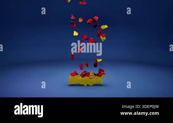 Germany Map With Flag Animation Stock Video Footage - Alamy