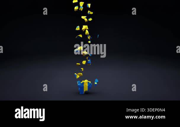 Sweden Map With Flag Animation Stock Video Footage - Alamy