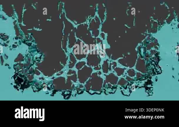 Dynamic Water Movement Ripple Effect Inside Transparent Cube Aquarium ...