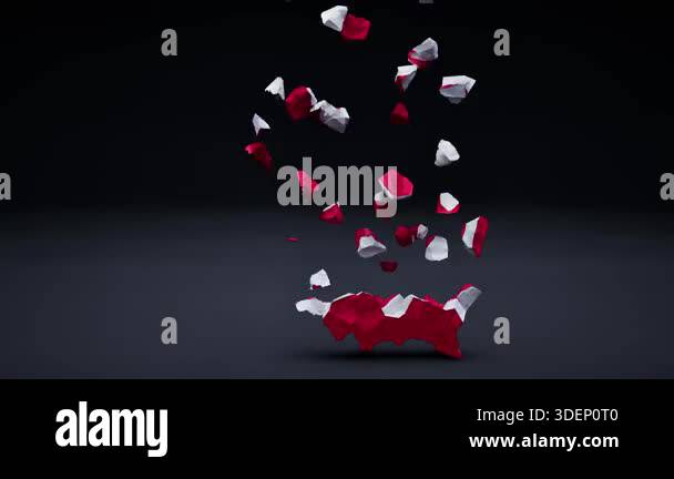 Poland Map With Flag Animation Stock Video Footage - Alamy