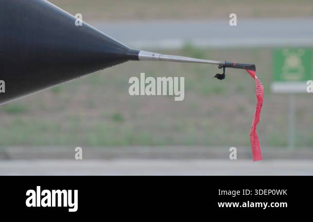 Fighter jet pitot probe covered with protective cap and remove before ...