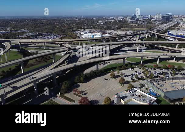 Complex overpass system with stacked lanes, curved ramps anchors IKEA ...