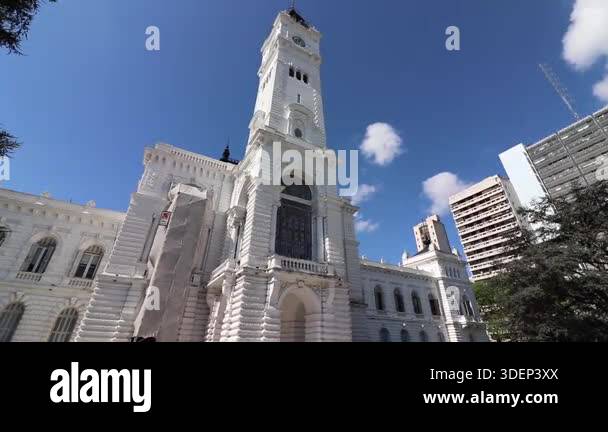 Facade of the City Hall in La Plata City Buenos Aires Argentina ...