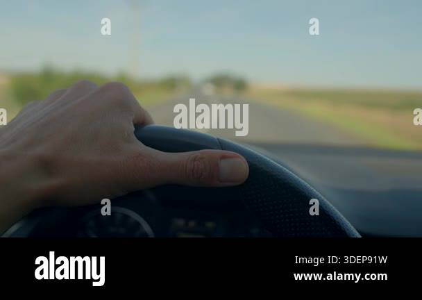 Peaceful drive through verdant farmland and woods, Relaxing scenic trip ...