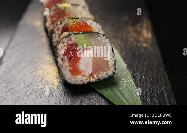The chef prepares delicious rolls. Close-up Stock Video Footage - Alamy
