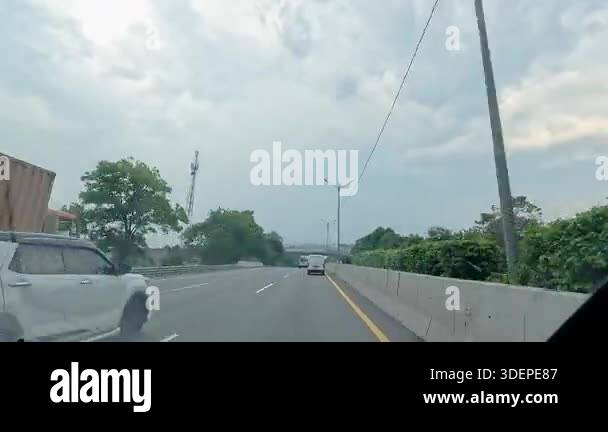 4K footage featuring the crowded city landscape during a clear day with ...