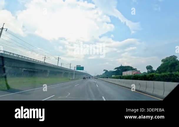 4K footage featuring the crowded city landscape during a clear day with ...