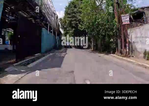 4K footage featuring the crowded city landscape during a clear day with ...