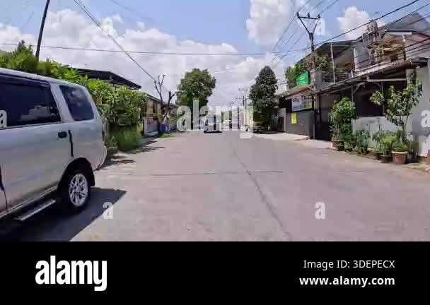 4K footage featuring the crowded city landscape during a clear day with ...