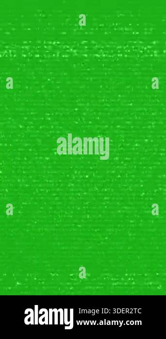 Vertical green screen footage of old TV static flickering Stock Video ...