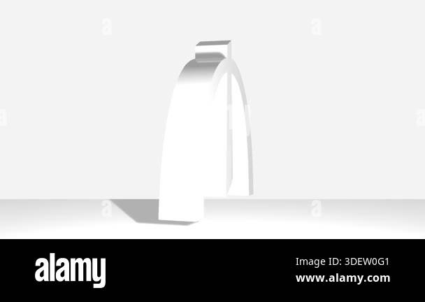 Set of perspective projections 3d Azerbaijani manat Sign character ...
