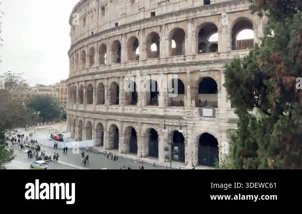 Clean unobstructed view of the Colosseum in Rome Italy highlighting its ...