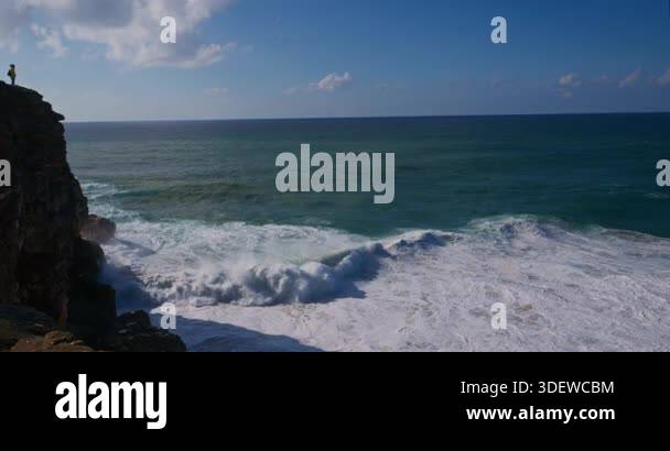 Experience the raw power of nature as magnificent ocean waves endlessly ...