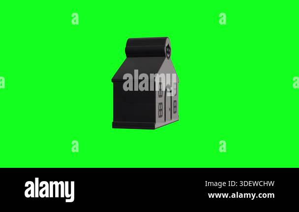 Animated 3d icon of a school building slowly rotating. This education ...