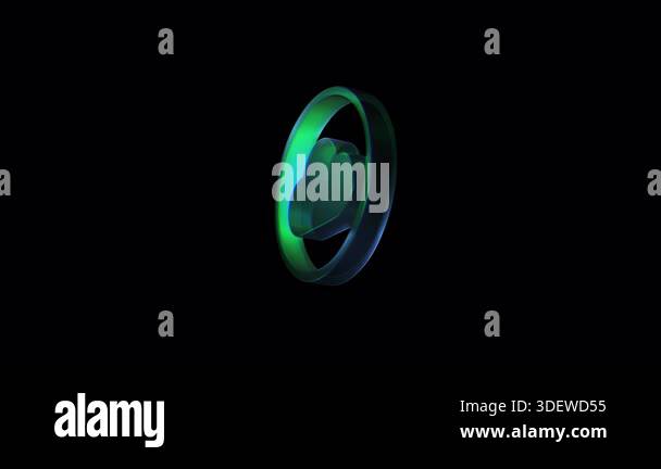 Translucent green and blue cloud computing icon, a symbol of data ...