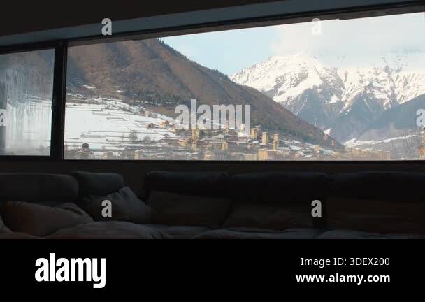 Zoom out View from Svaneti History and Ethnography Museum overlooking ...
