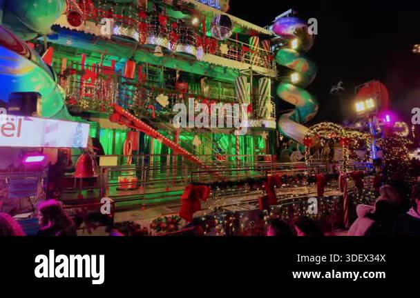 PARIS, FRANCE - DECEMBER 16, 2025 - Paris Christmas Market funhouse ...