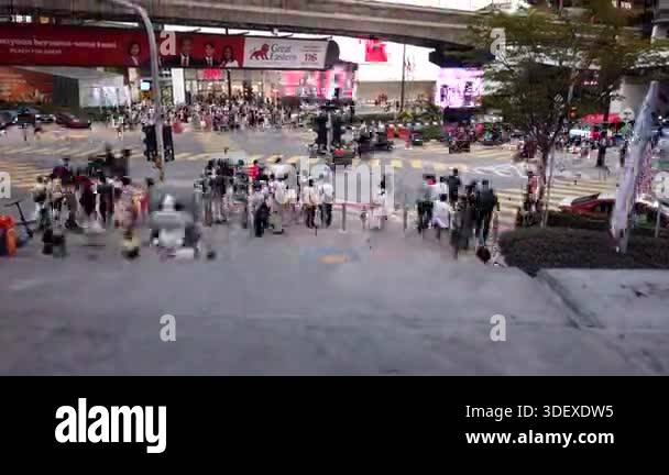 Bukit Bintang, Malaysia - August 11 2025: Time-lapse footage of Bukit ...